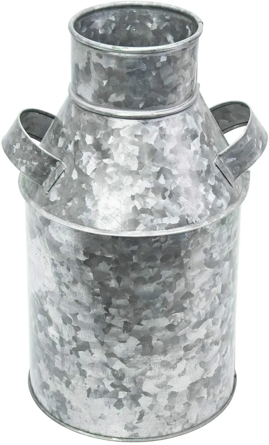 Latest Collection Galvanized Iron Milk Can With Hand Touch Ton White ...