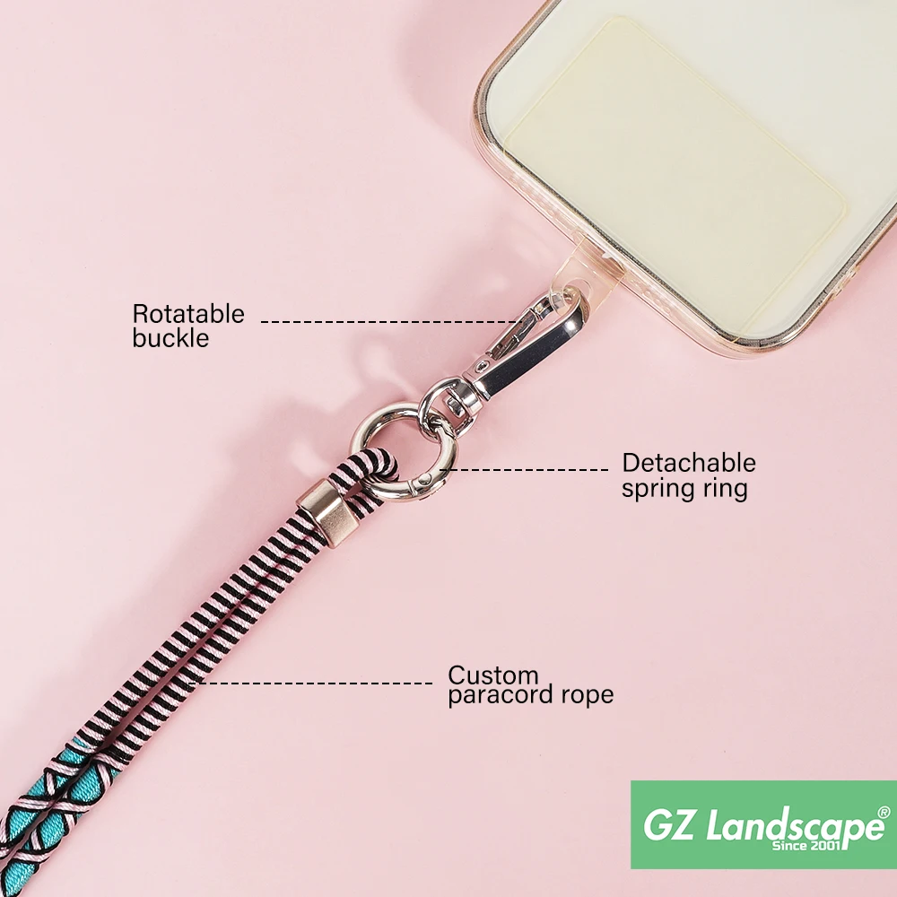 Luxury Splicing Winding Neck Strap Adjustable Detachable Cord Phone ...