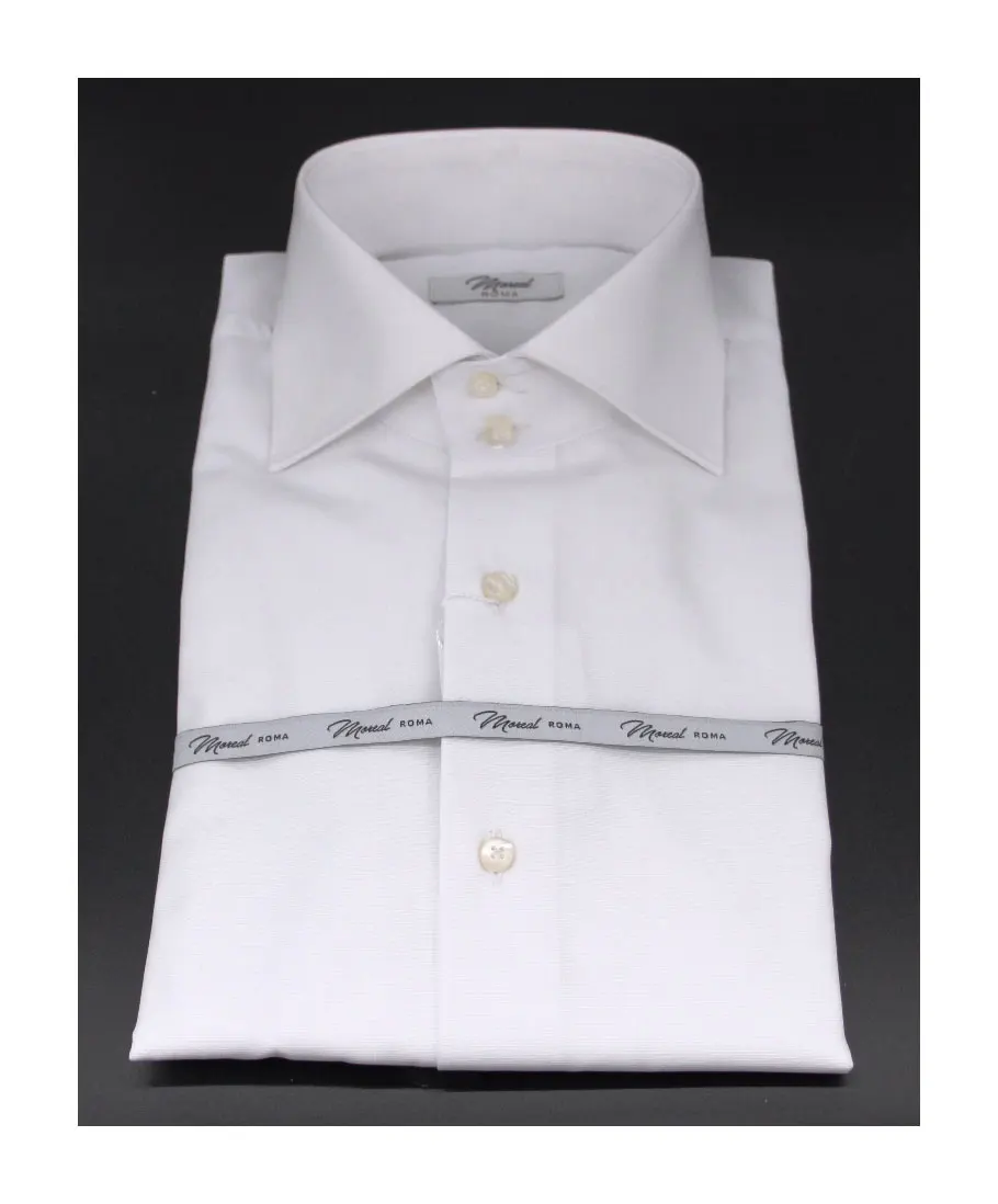 Top Quality White Dress Shirt Camisa Made In Italy Handcrafted Italian ...