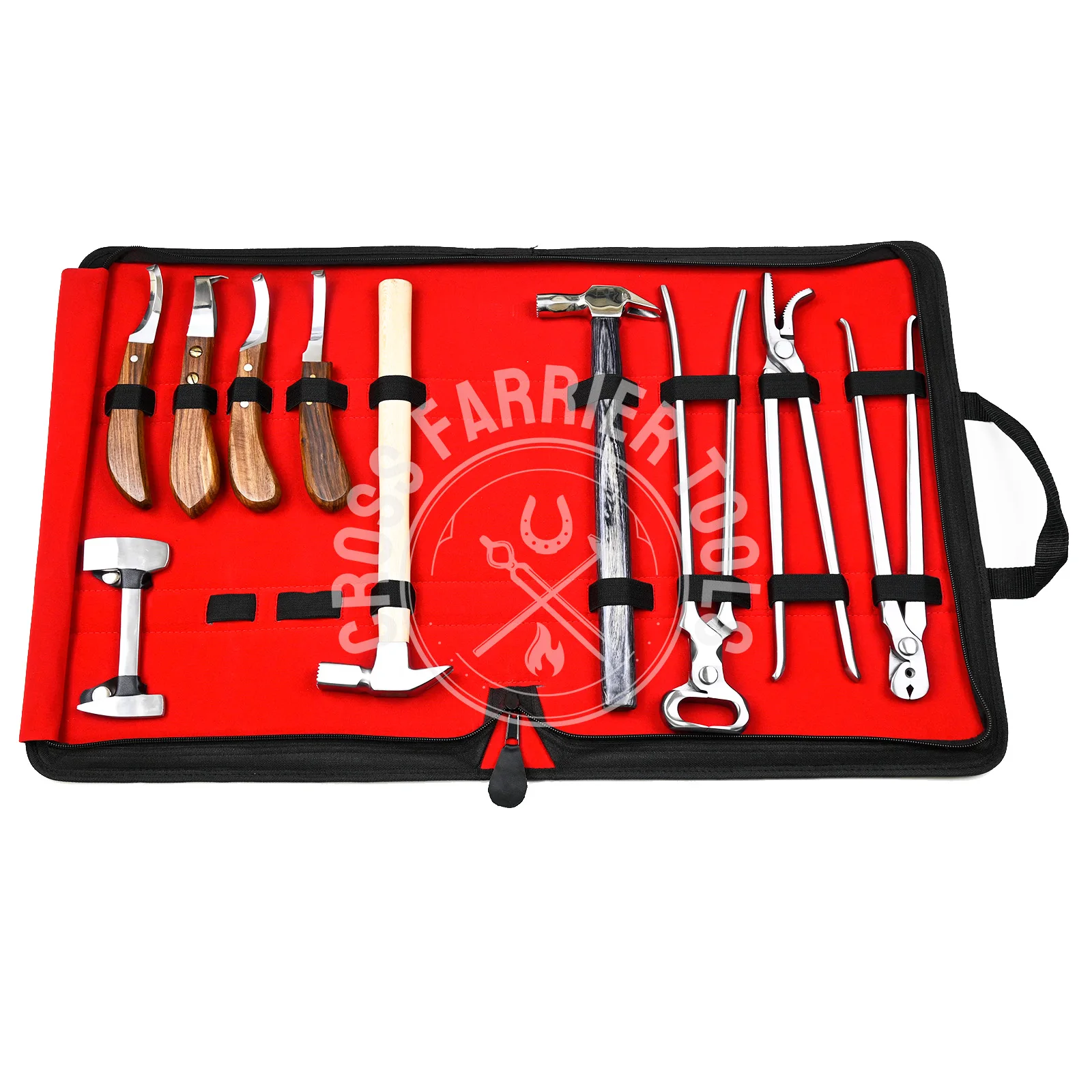 Complete Horse Farrier Tool Kit - 10 Piece Set