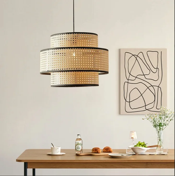 Handmade Rattan Cane Webbing Lampshade - Buy Wooden Lampshades Lamp ...