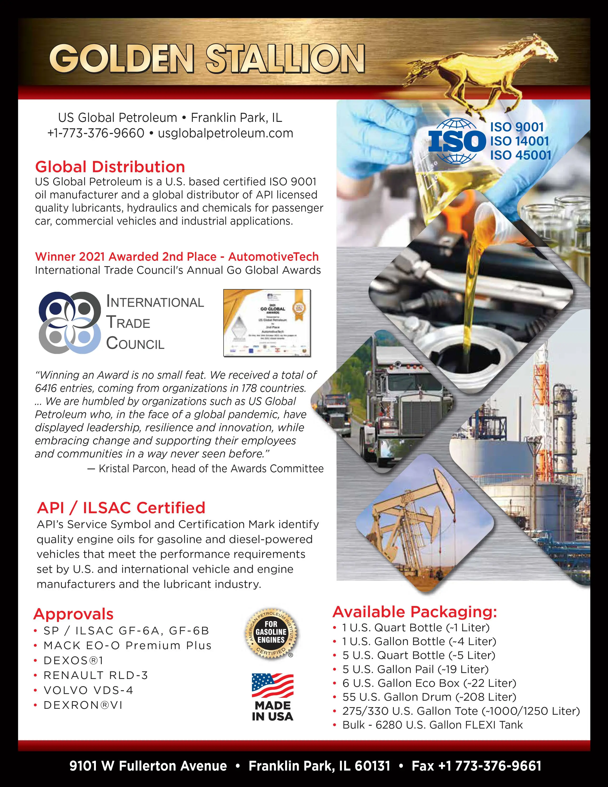 Golden Stallion Synthetic Blend Sae 5w-20 Sp Gf-6a Motor Oil 12 Pack 1 ...