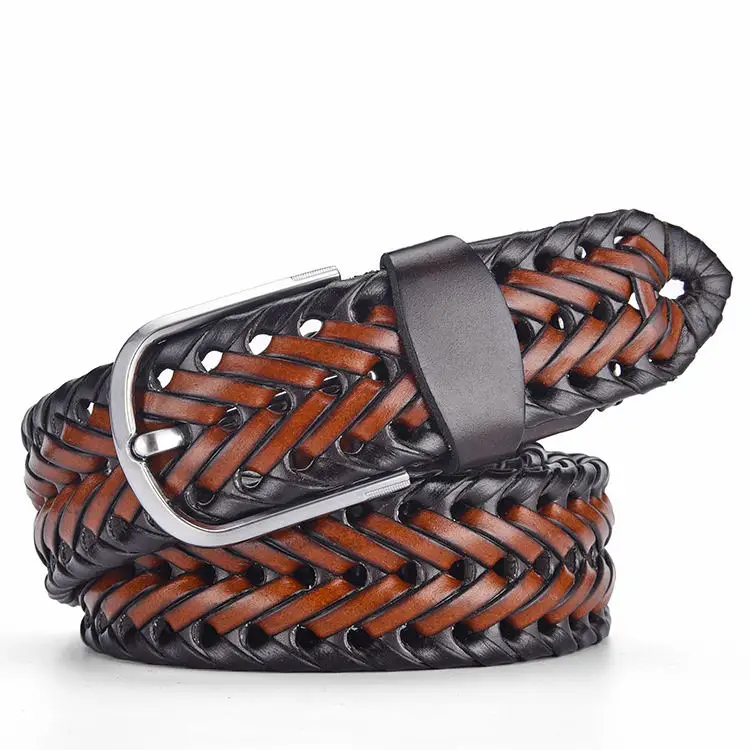 Men's Split Leather Reversible Belts Rotated Buckle Belt - Buy Belt ...