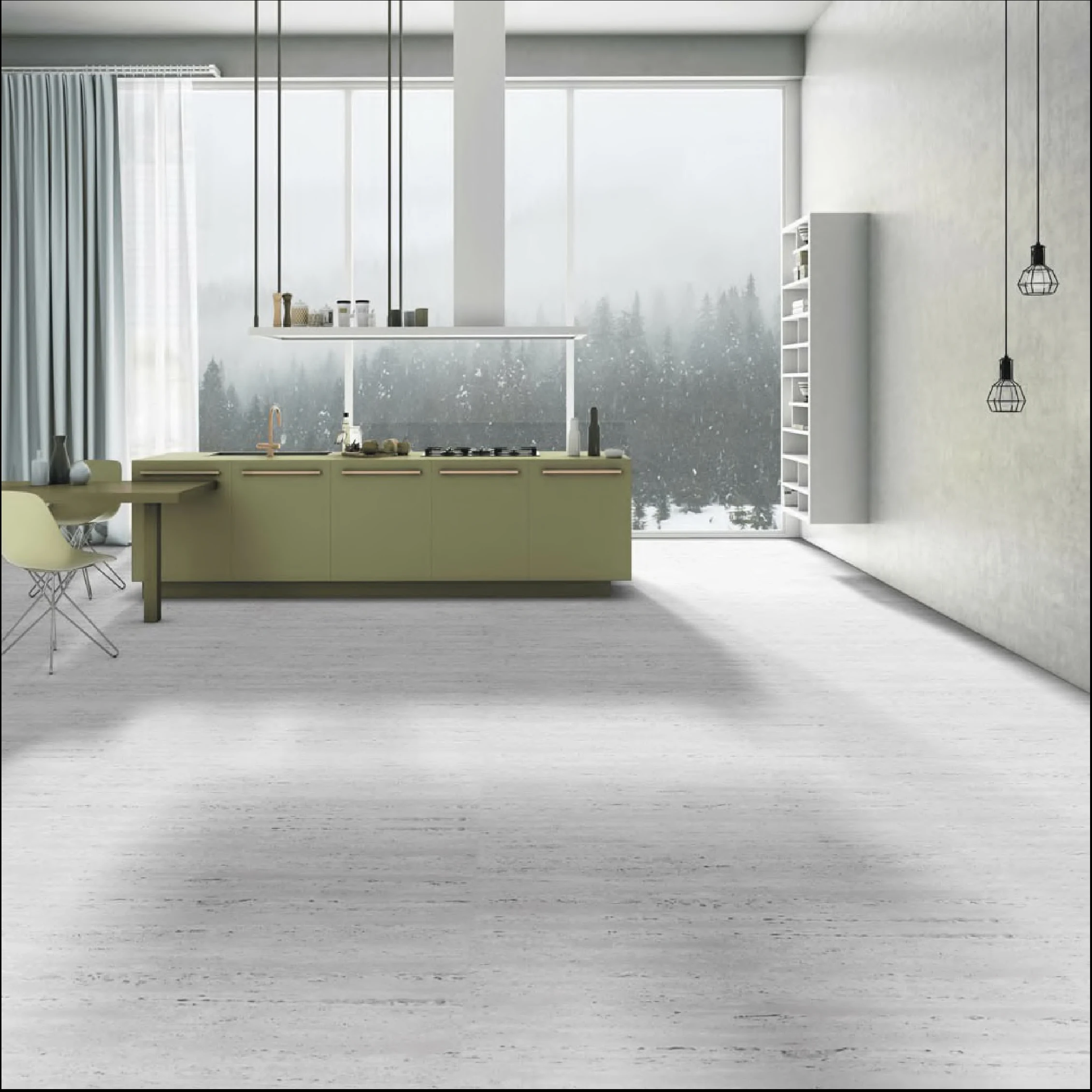 Natural Stone Unpolished Porcelain Tiles Size 60x120cm Matt Finish ...