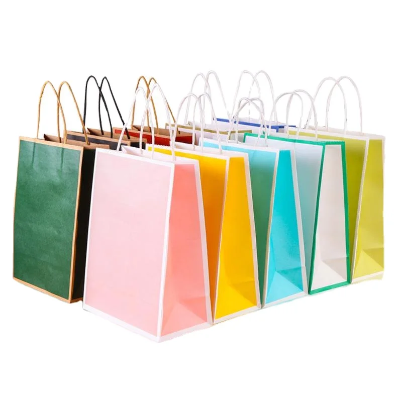 Custom Oem Printing Kraft Paper Fashion Shopping Gift Krafts Bag Luxury ...