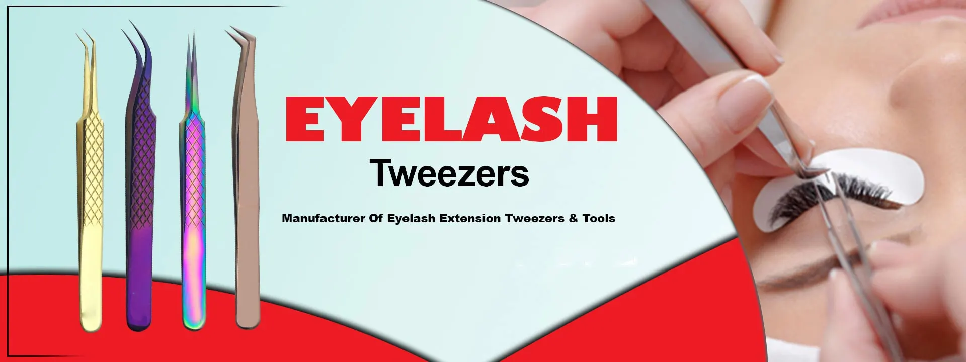 Custom Private Label Handmade False Eyelash Extension Tweezers Latest ...