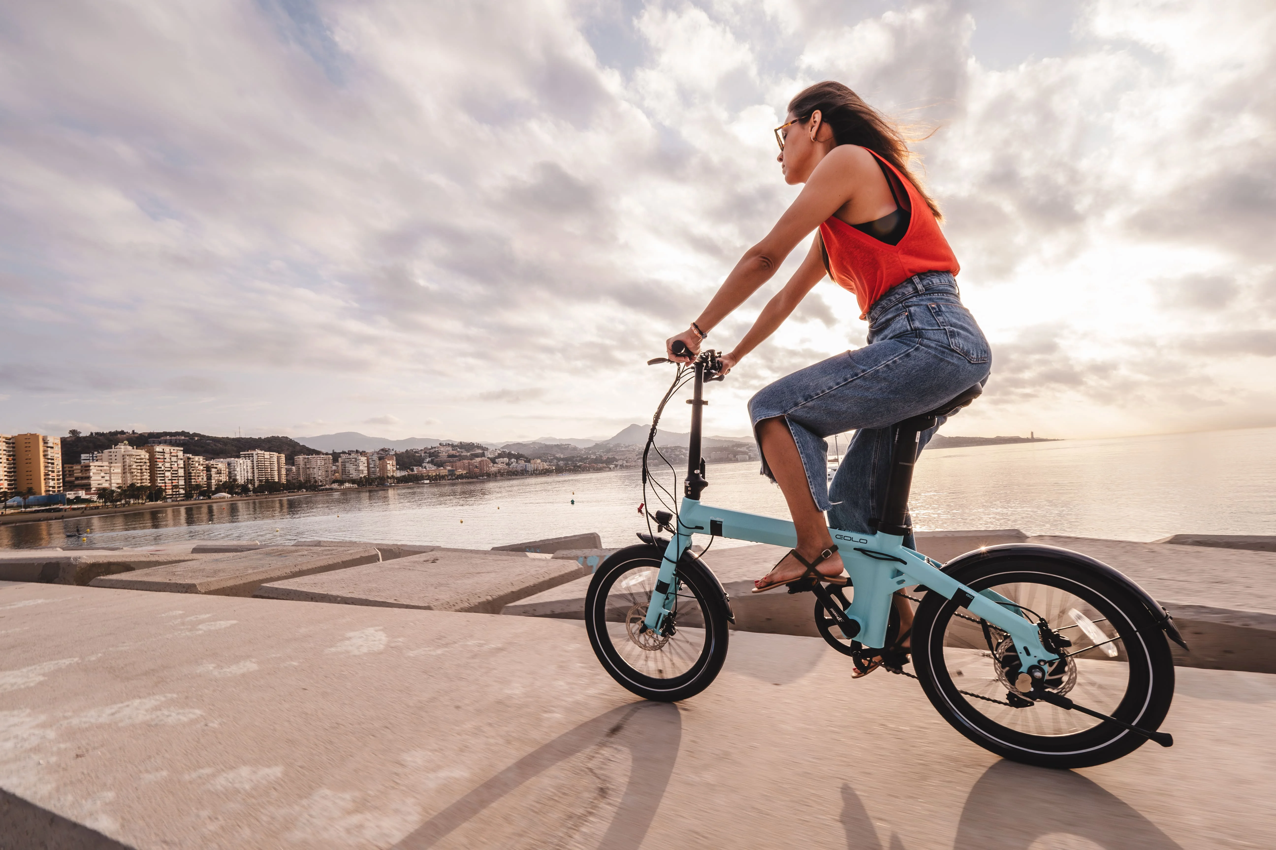 Folding Urban Ebike Flebi Eolo Sky Blue Batterie 10ah 20 Inch Wheels 70km Autonomie - Buy ...