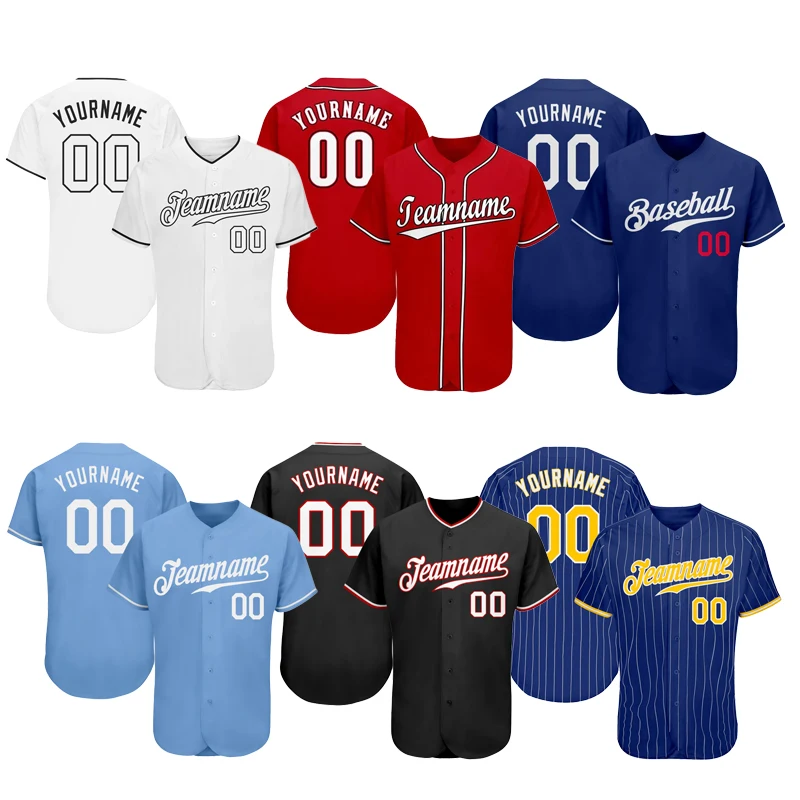 High Quality Baseball Jersey Uniform Blank Custom Kids Wholesale ...