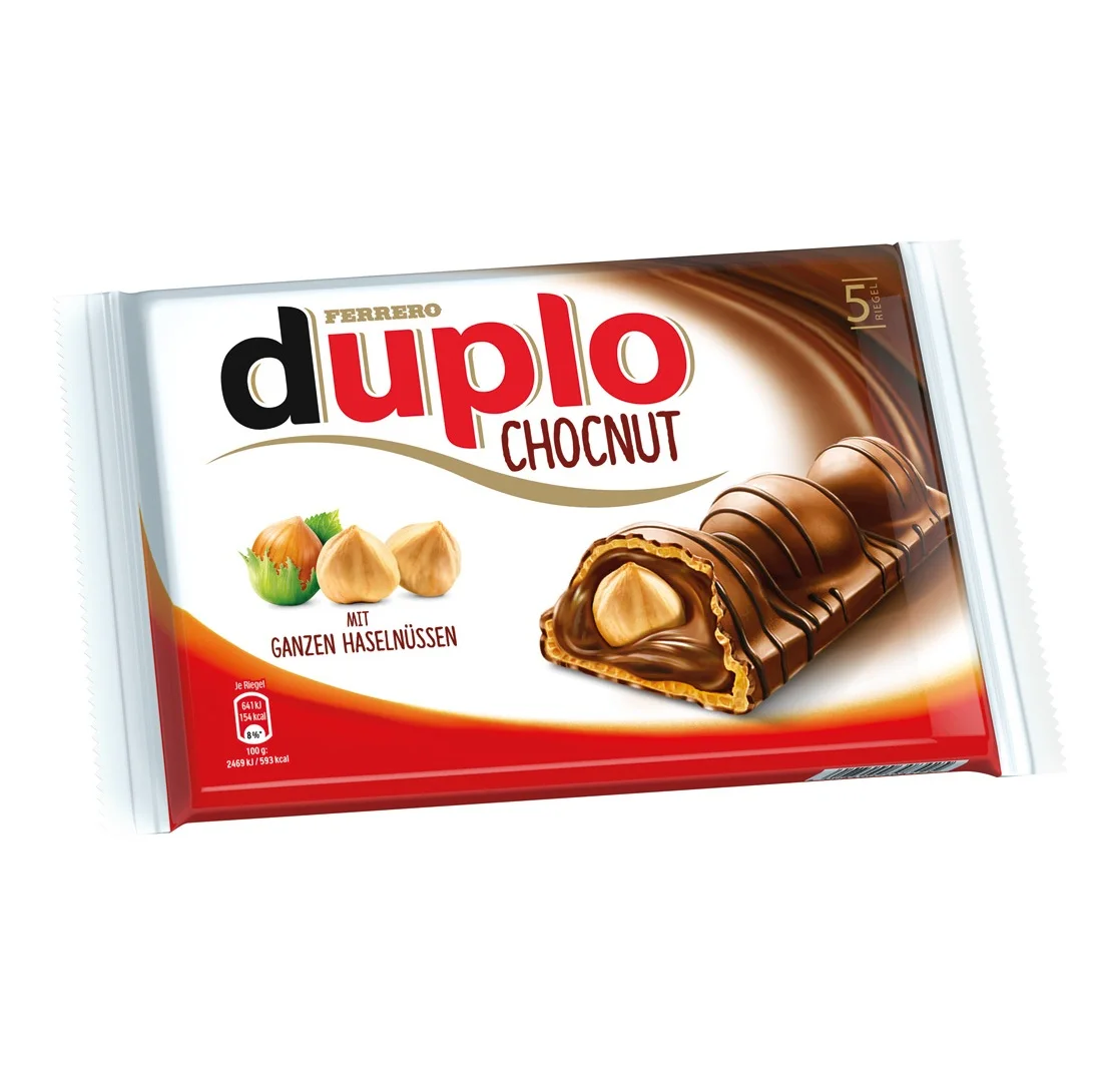 Ferrero Duplo Milk Chocolate Wafer Hazelnut Filling 24 Count - Buy ...