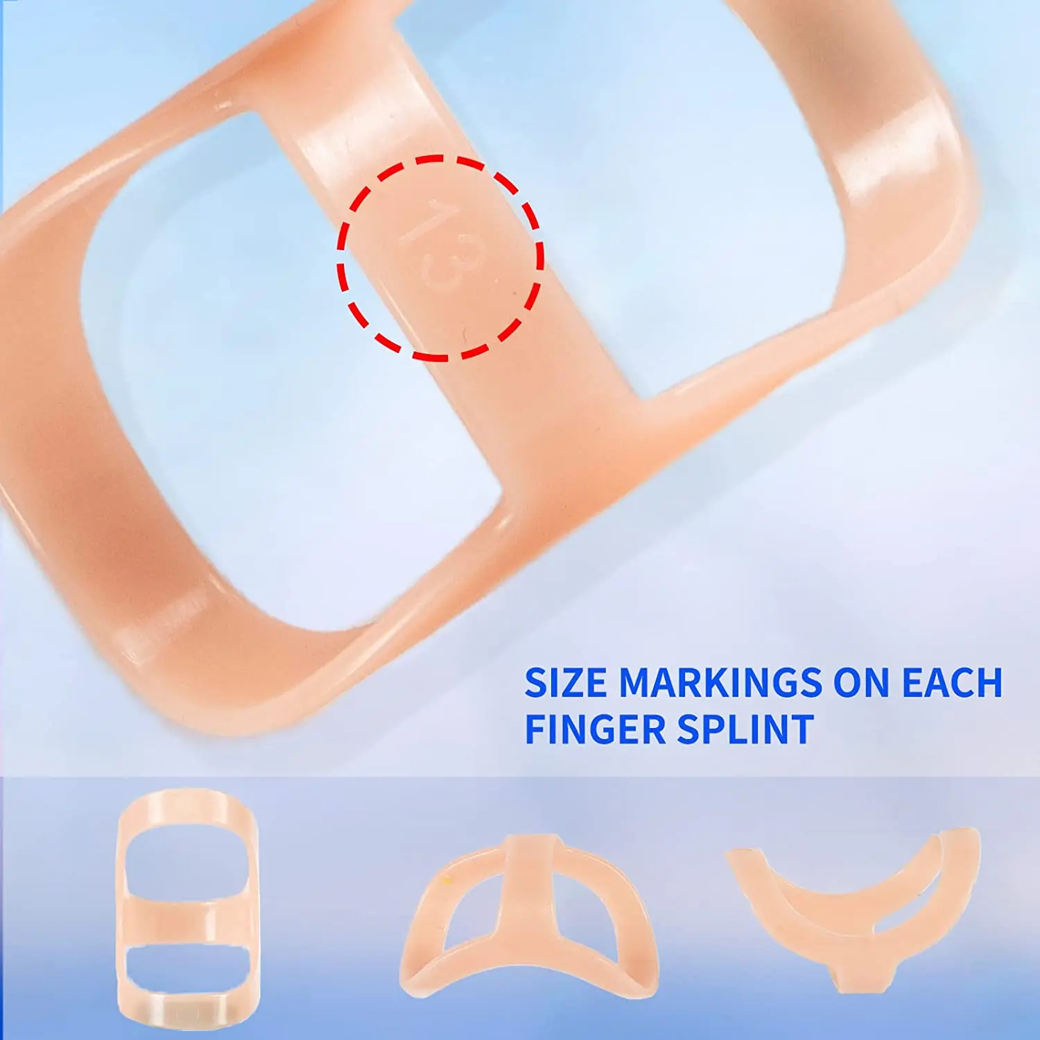 Oval Finger Splint To Reduce Finger Joint Damage Breathable Lightweight ...