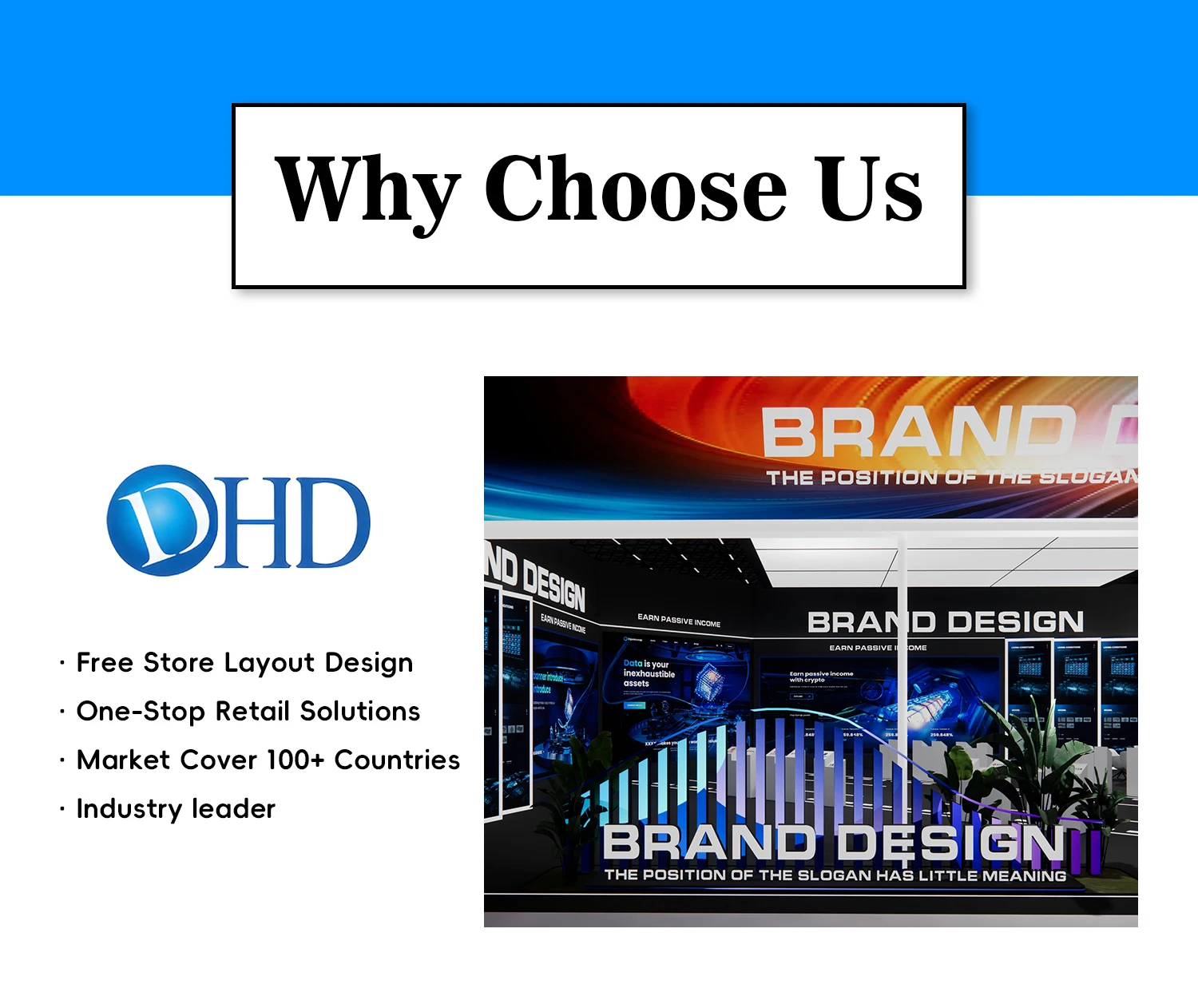 Modern Exhibition Booth Design Acrylic Display Shelves Camera Showcase ...