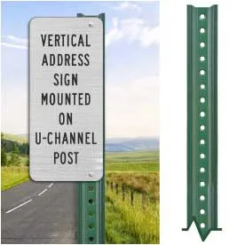 Fence Post Galvanized U Channel Sign Post OEM Waterproof Galvanized ...