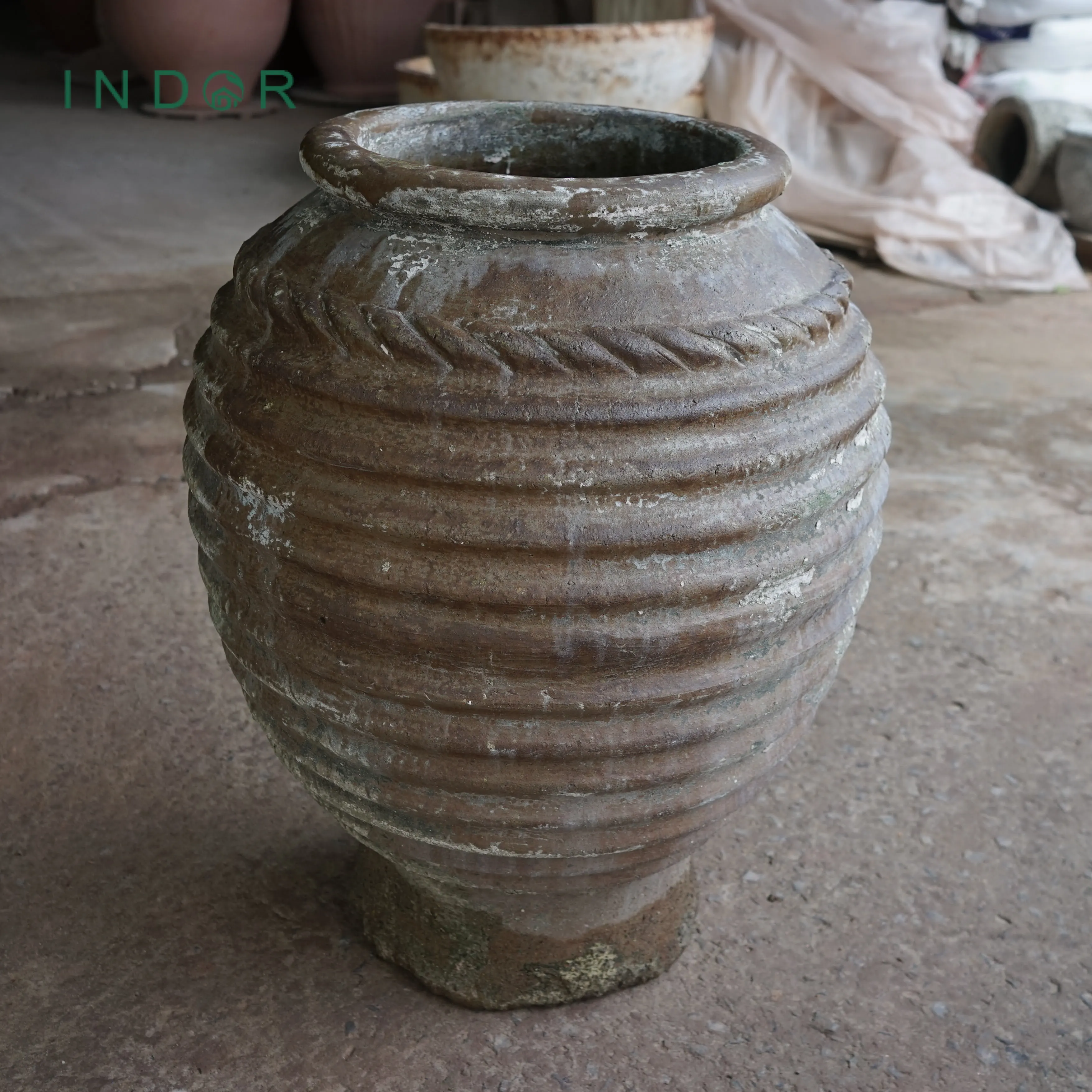 Atlantic Style Limited Vietnam Ceramic Pot Model Ocr15bls1 Clay Home ...