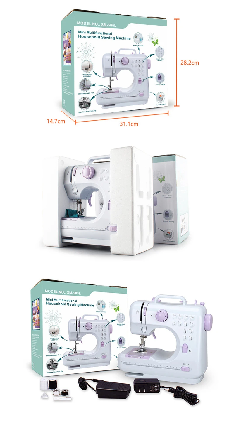 Portable Sewing Machine - 12 Stitches for Beginners