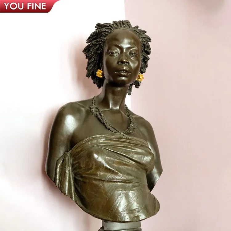 Life Size Bronze African Venus Statues - Antique Bust Sculptures