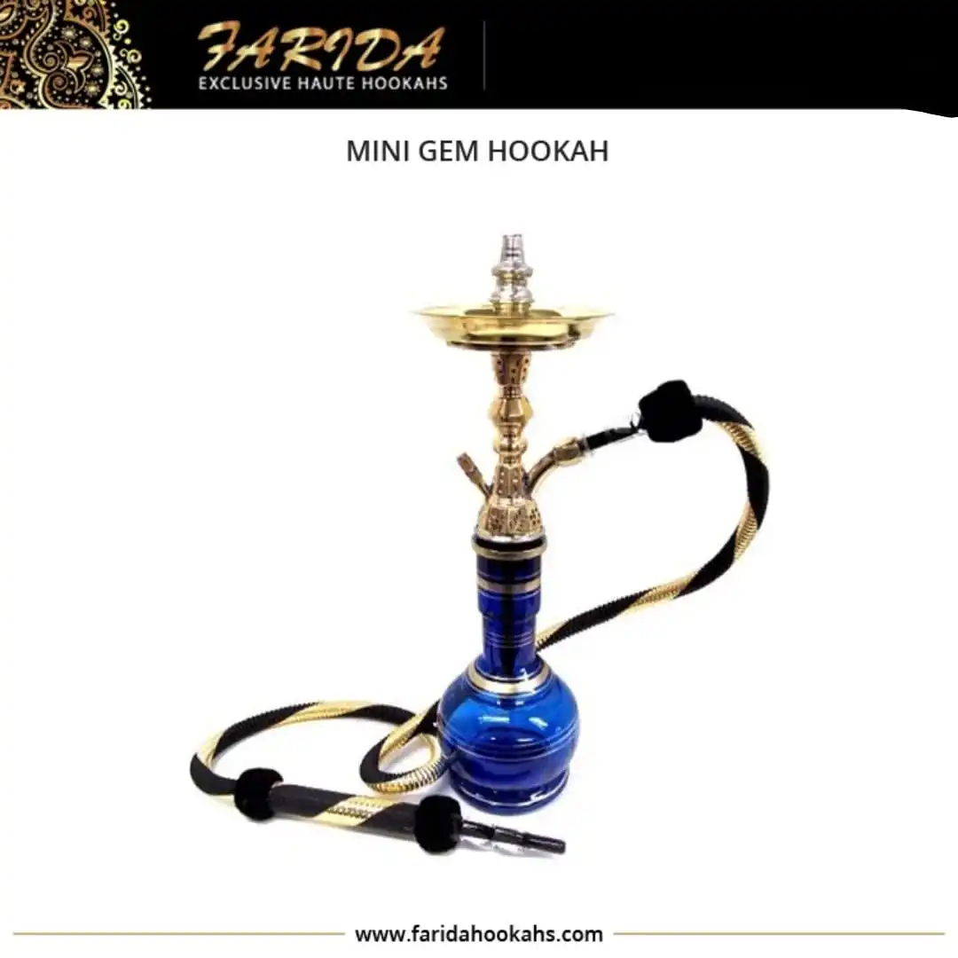 Egyptian Luxury Farida Hookahs Narguile Smoking Shisha Pipes Mini Gem Best Brass Hookah with ...