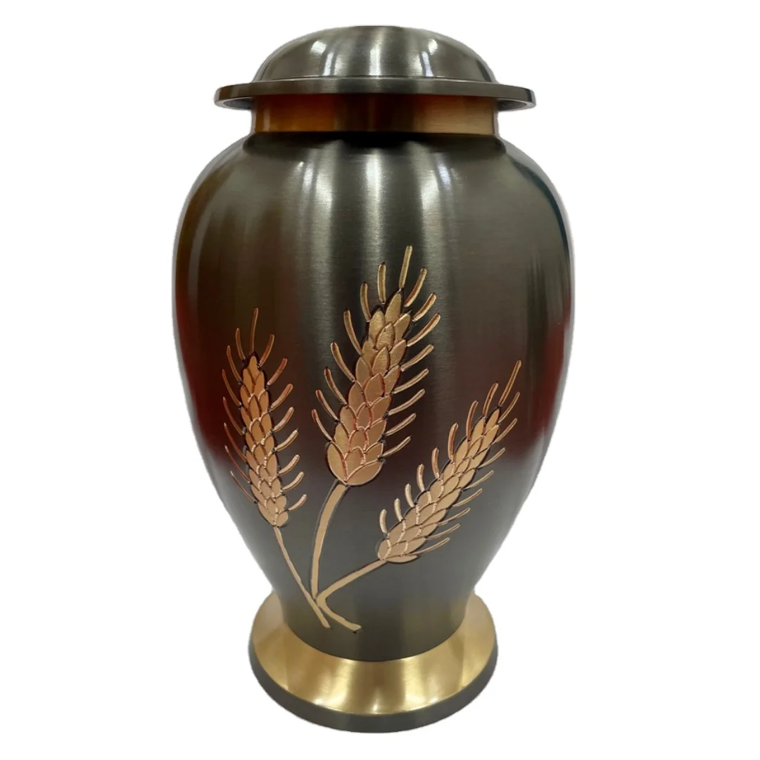 High Quality Adult Cremation Urns Funeral Supplies Brass Engraved ...