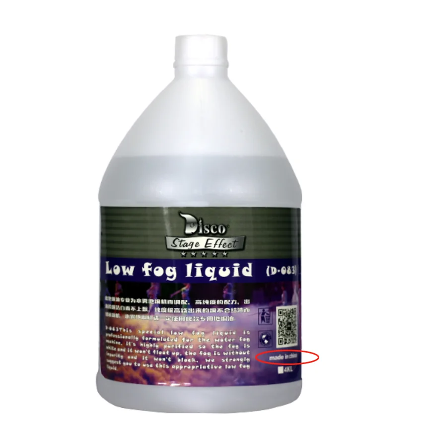 Water Low Fog Liquid For Low Fog Machine Smoke Machine For Stage Effect ...