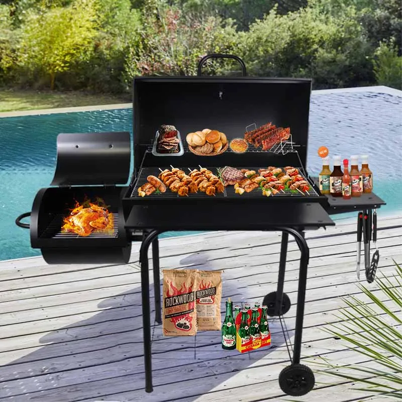 Shengcheng Offset Barbecue Grill - Perfect for Outdoor BBQ