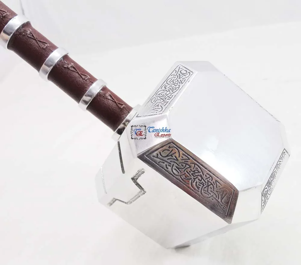 Thor Mjolnir Hammer Aluminum Designer Hammer Movie Replica For Cosplay ...