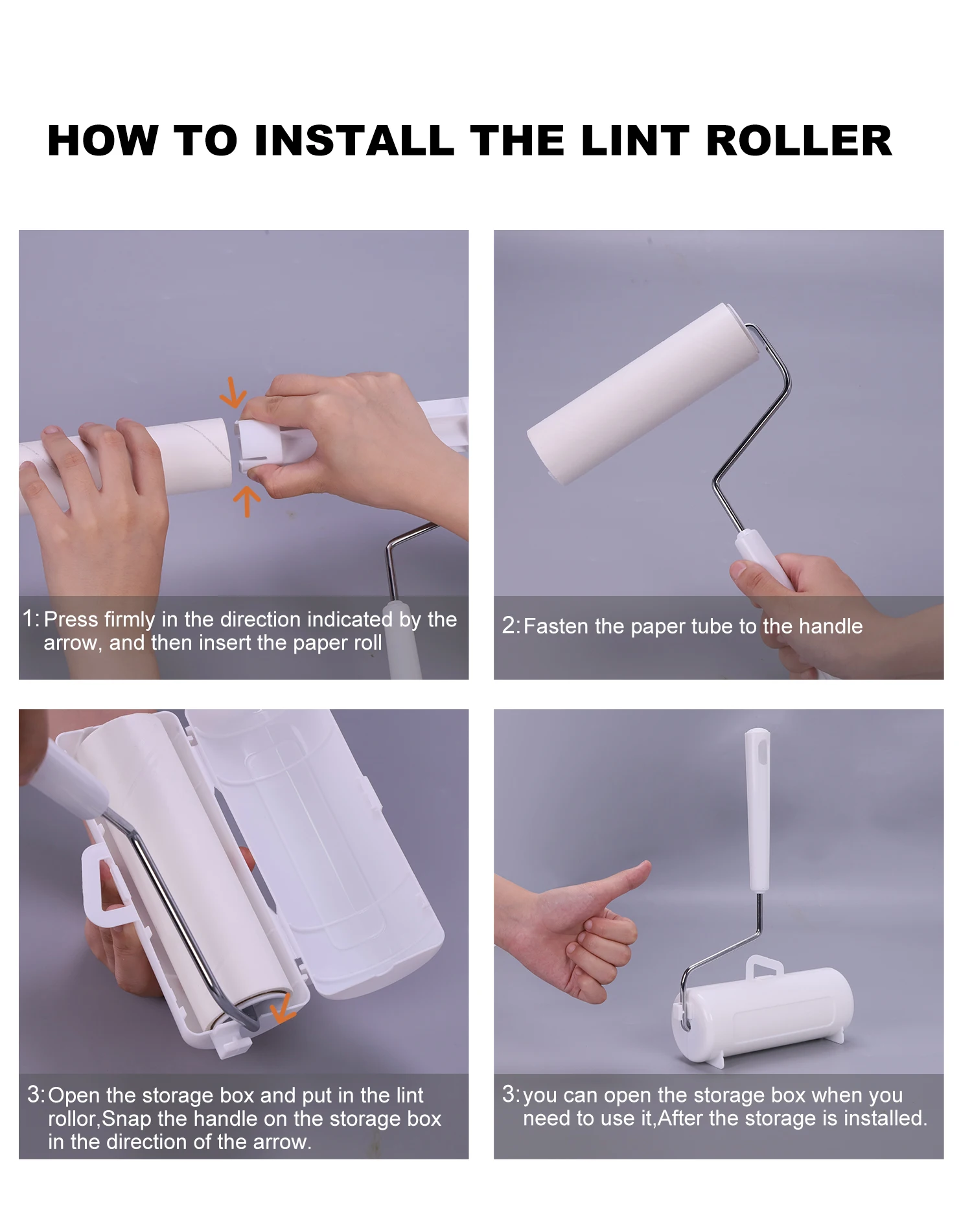 Large Lint Rollers Pet Hair Extra Sticky Floor,Cat Dog Hair Remover ...