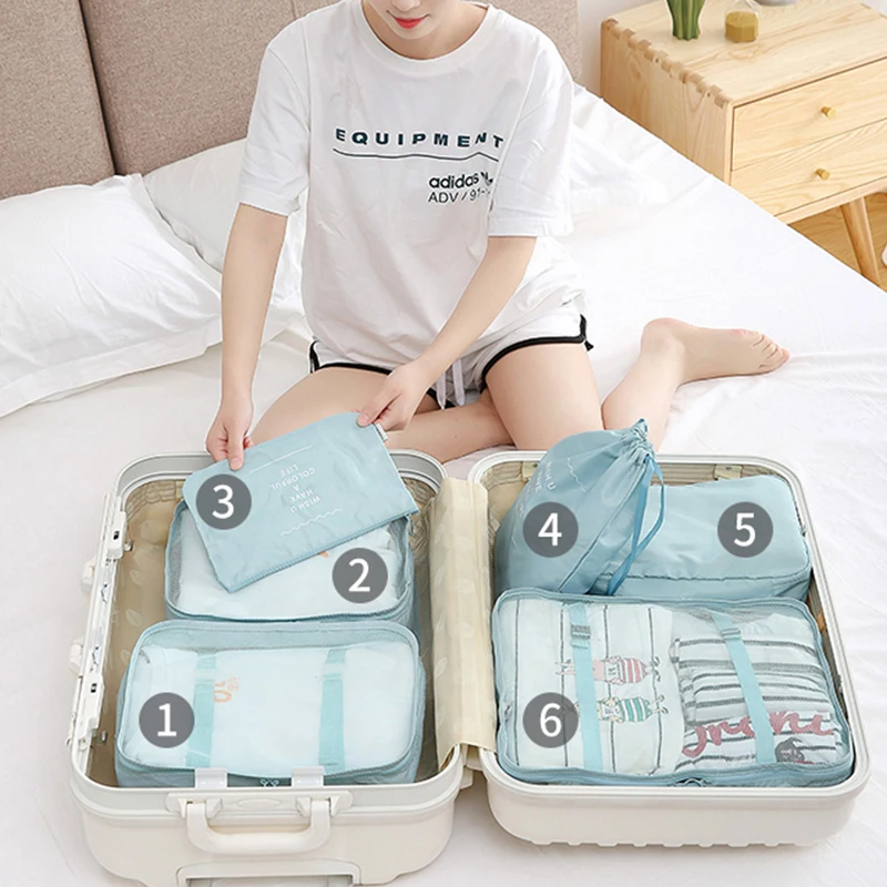 Custom Logo Printed Packing Cubes - Travel Organizers