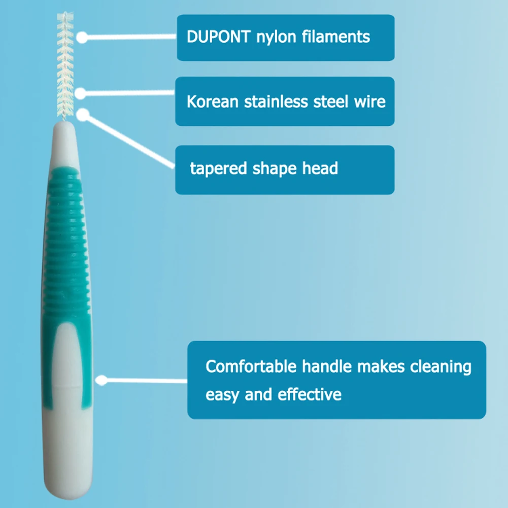 Private Logo Interdental Proximal Brush Dupont Nylon Interdental ...