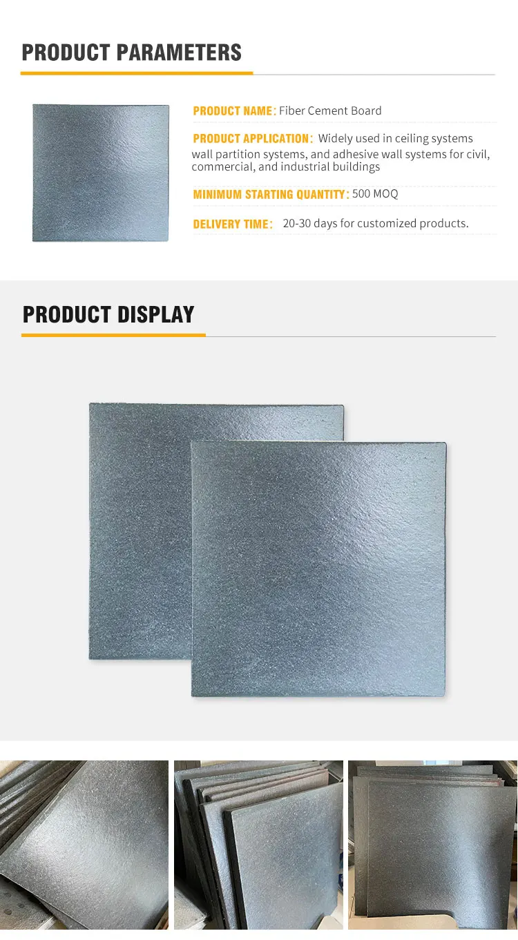 High-density Fire-Rated Decorative Fiber Cement Panels