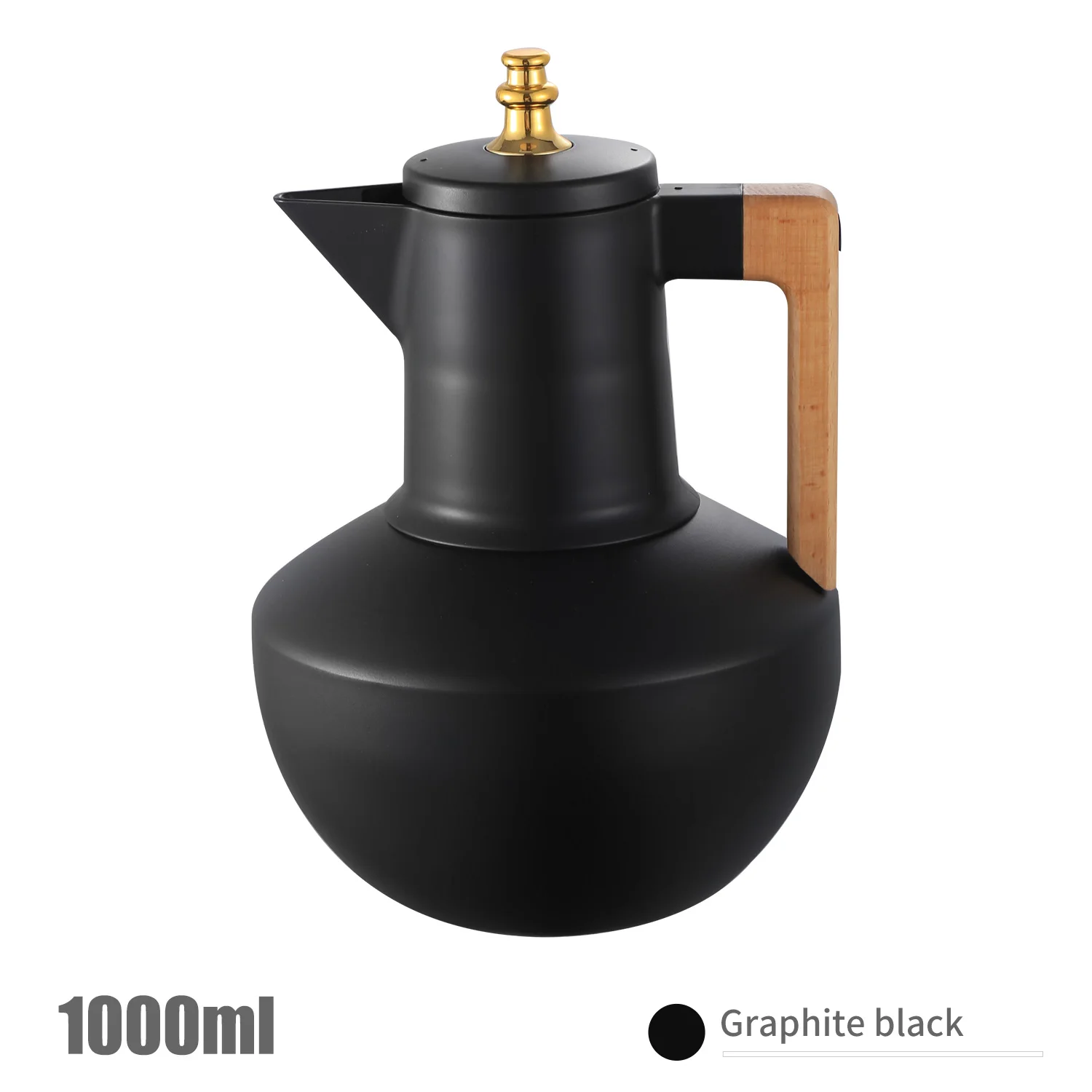 Luxury Arabic Style 1000ml Dallah Coffee Pot Insulation Thermal Flask ...