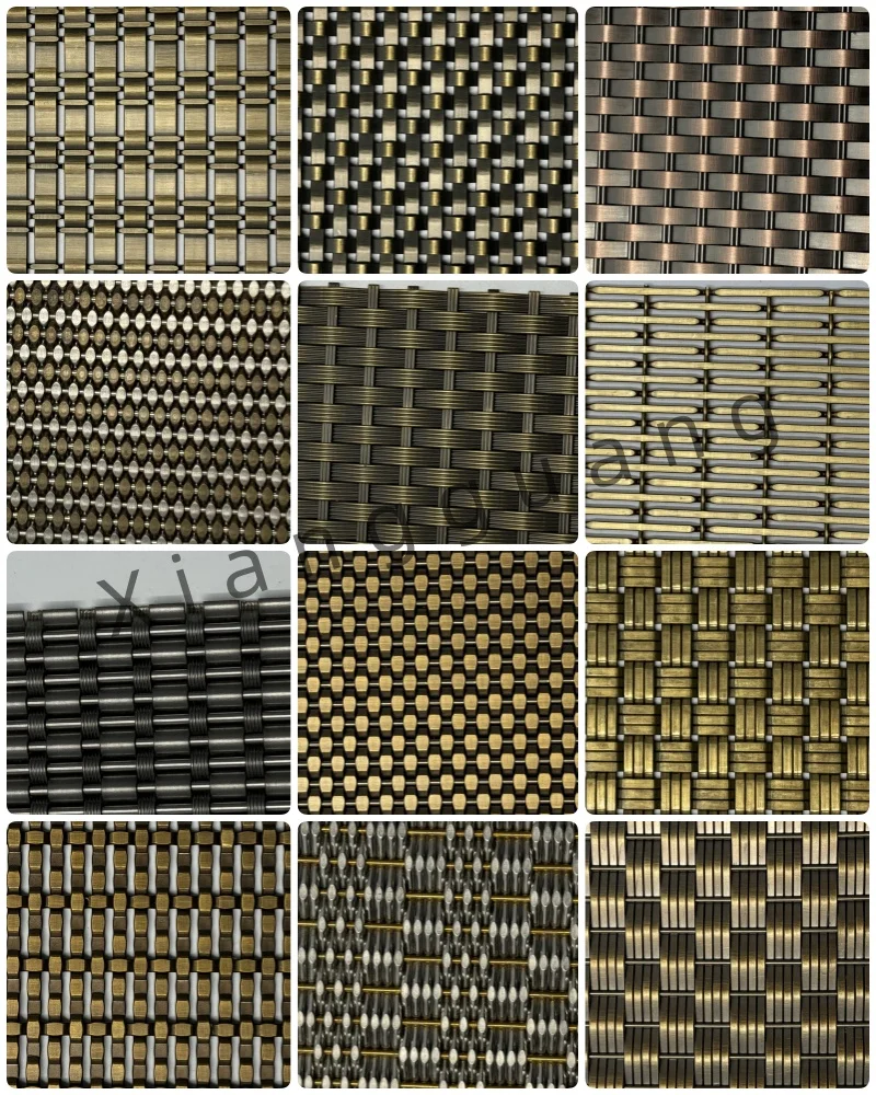 Architectural Woven Wire Mesh Cabinet Door Mesh Wall Cladding Mesh ...
