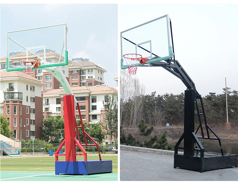 FIBA Standard Portable Basketball Hoop - 10ft Folding Stand