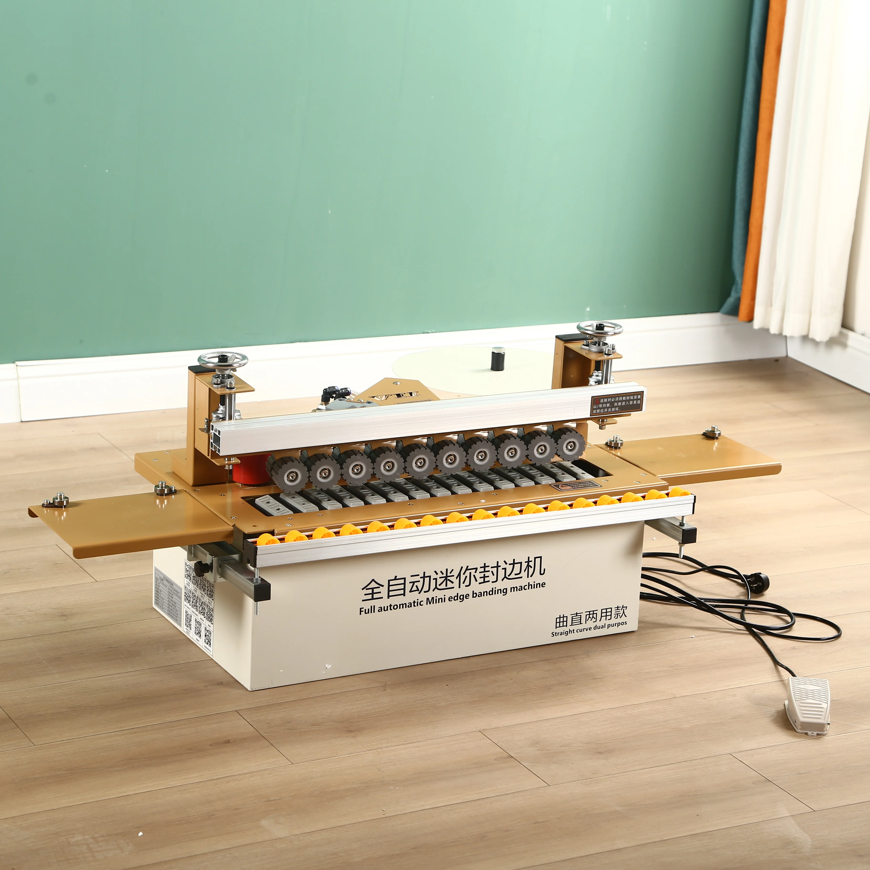 Woodworking Automatic Curve And Straight Edge Banding Machine Trimming ...