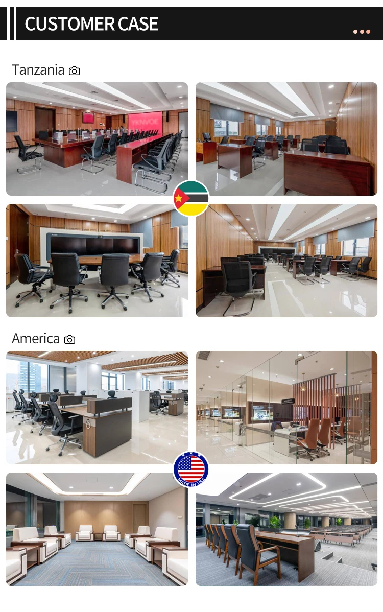 Modern Luxury Wooden Office Furniture Desk Workstation Table Ceo Office ...