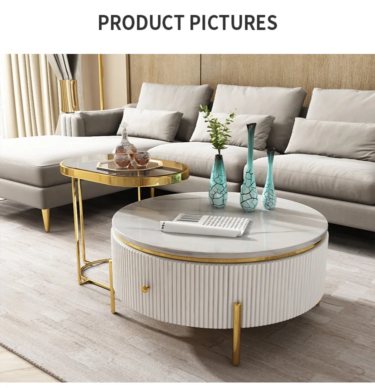 Modern Luxury Style Combination Coffee Table Living Room Furniture ...