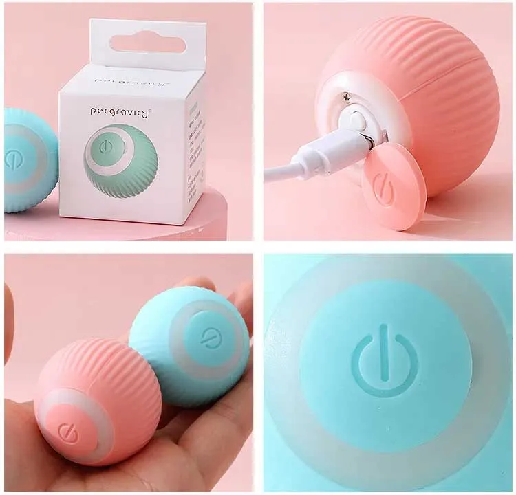 New Usb Charging Auto Ball Intelligent Funny Cat Interactive Toys ...