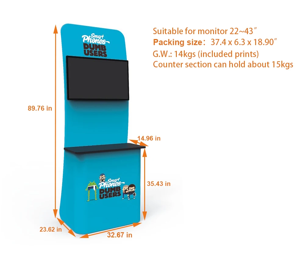 Portable Trade Show Equipment - TV Display Stand