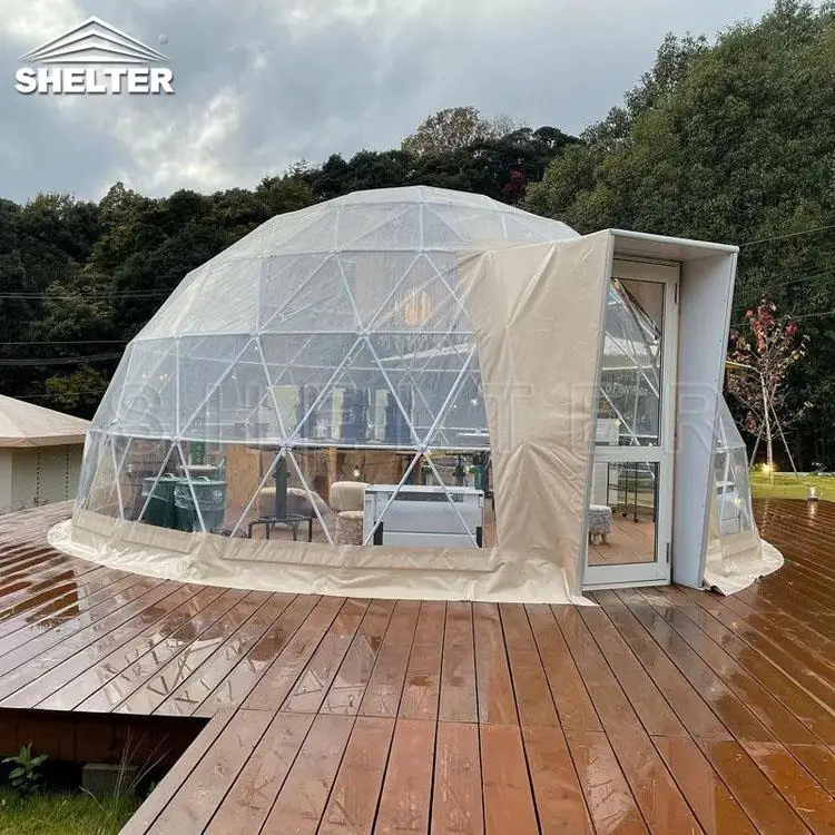 6m Transparent Garden Igloo Dome Tent Outdoor Restaurant Geodesic Dome ...