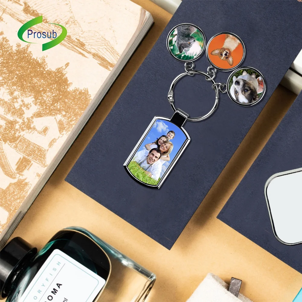 Prosub Wholesale Dad Mom Keychain Sublimation Blanks Key Chain Custom ...