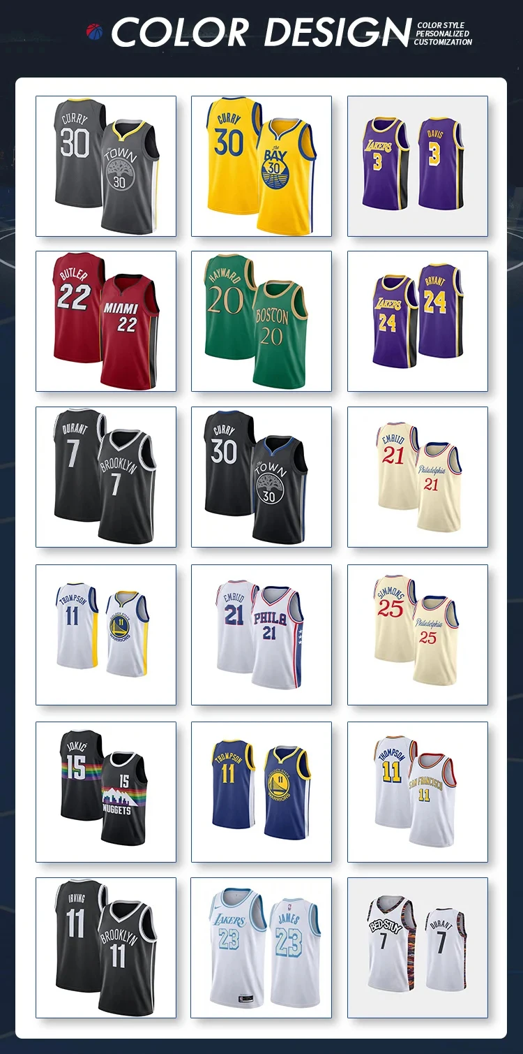 Custom Basketball Uniform American Basketball Sports Jersey Embroidered ...