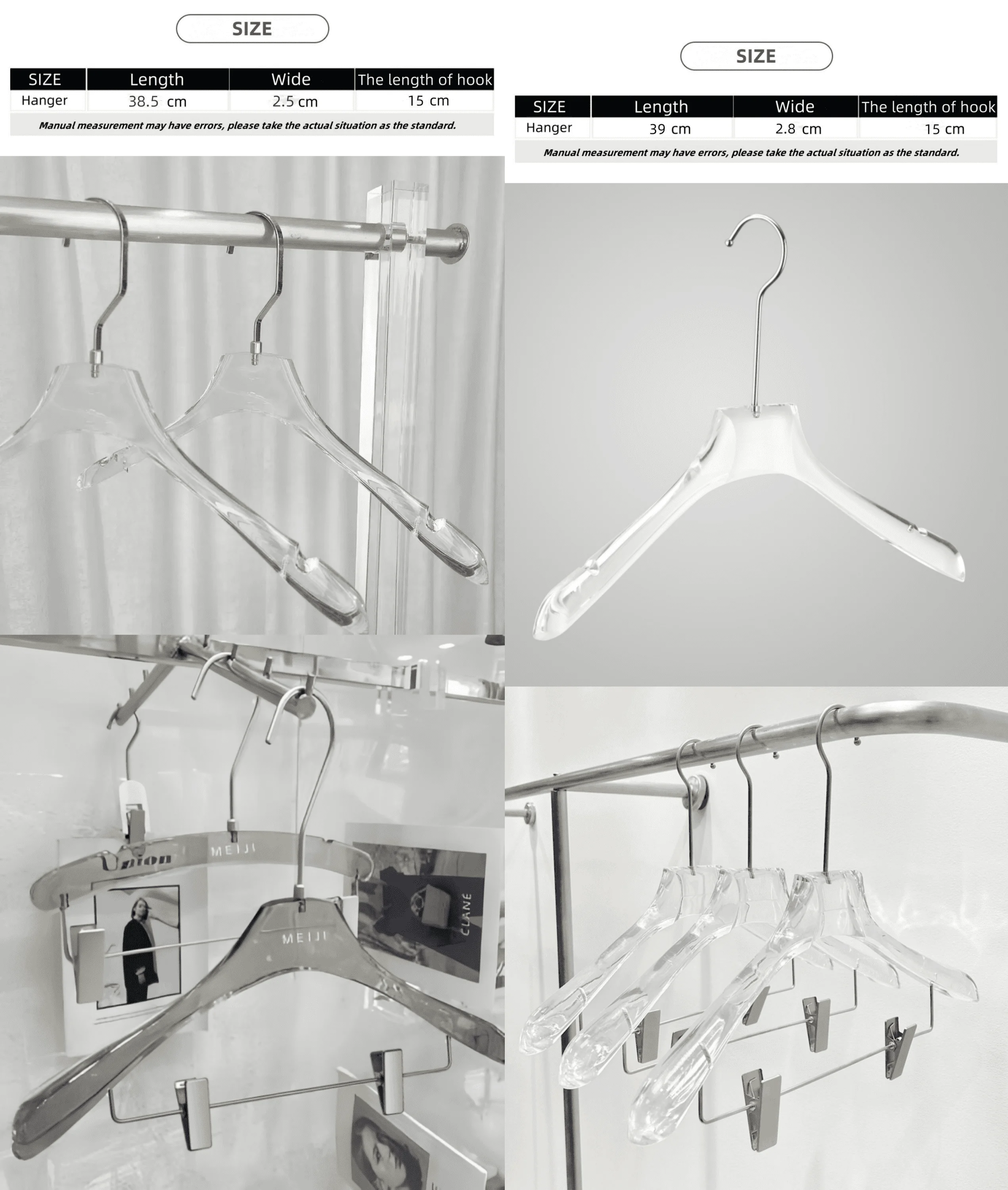 New Arrival Acrylic Hanger Collection For Mall Boutique Fashionable ...