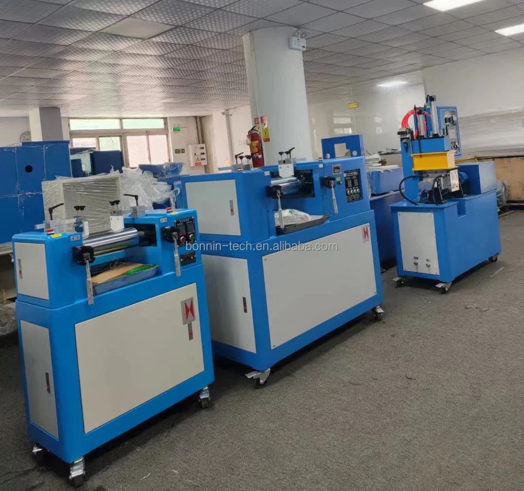 Open 2 Roll Rubber Mixing Mill Laboratory Electric Heating Two Roll ...