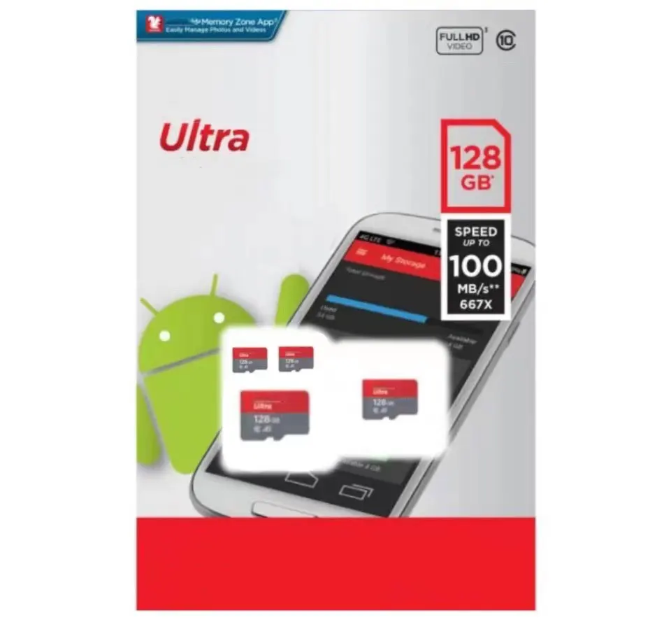 Full Capacity Flash Card 128 Gb Tf Sd Card Custom Logo 8gb 16gb 32gb ...