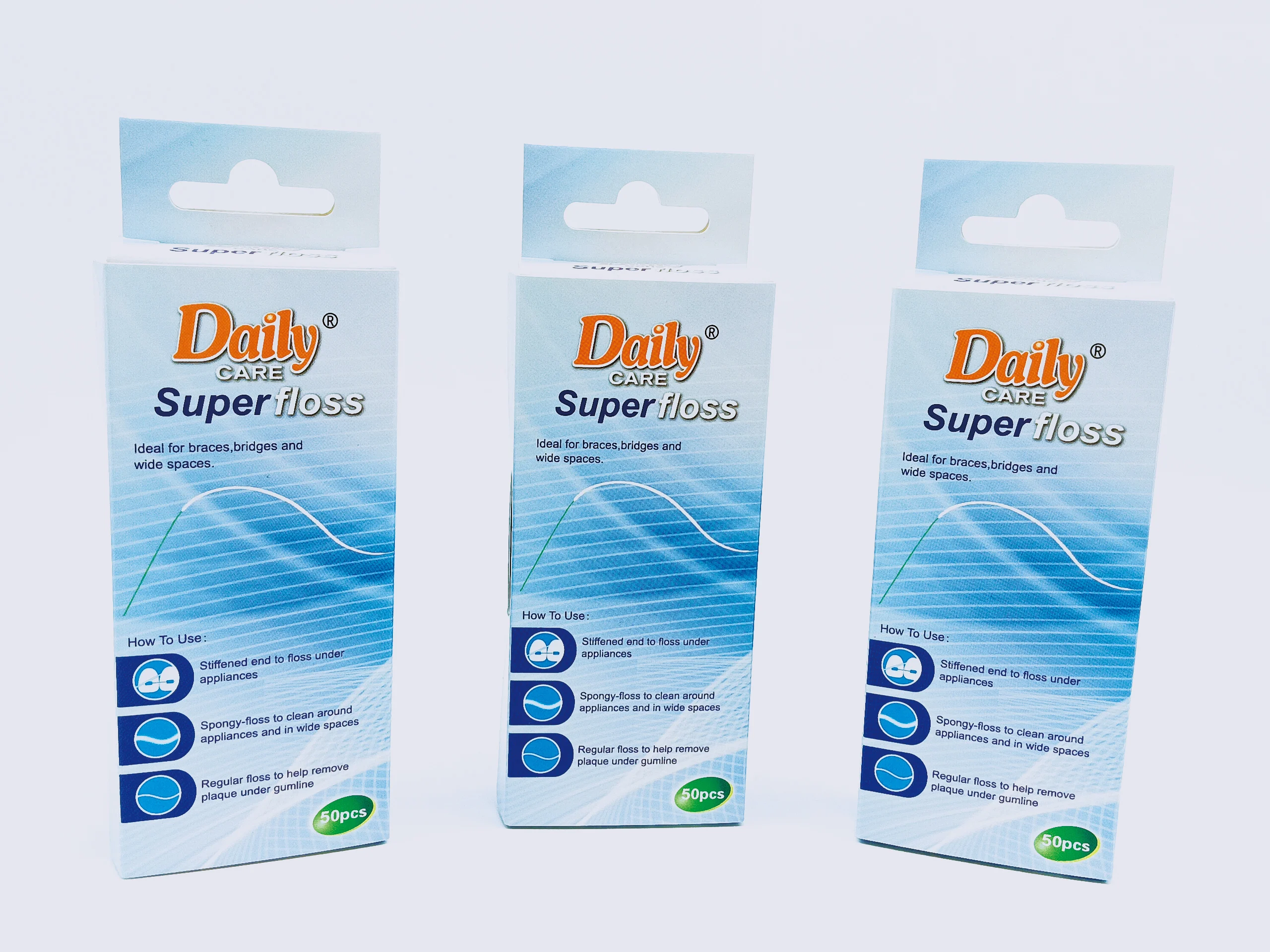 Orthodontic Daily Teeth Care L-Shape Interdental Brush Dental Flossers ...