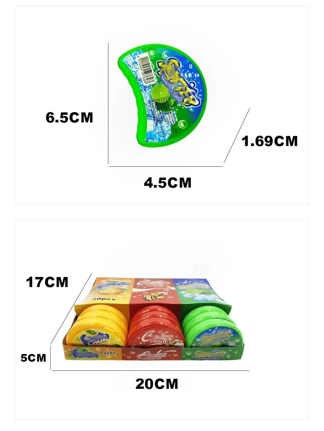 Wholesale Hard Candies Soda Press Tablet Sweets 8g Three Color Box ...