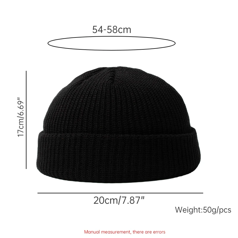 DDA576 Hip Hop Swag Wool Knitted Hat - Rolled Cuff Beanie