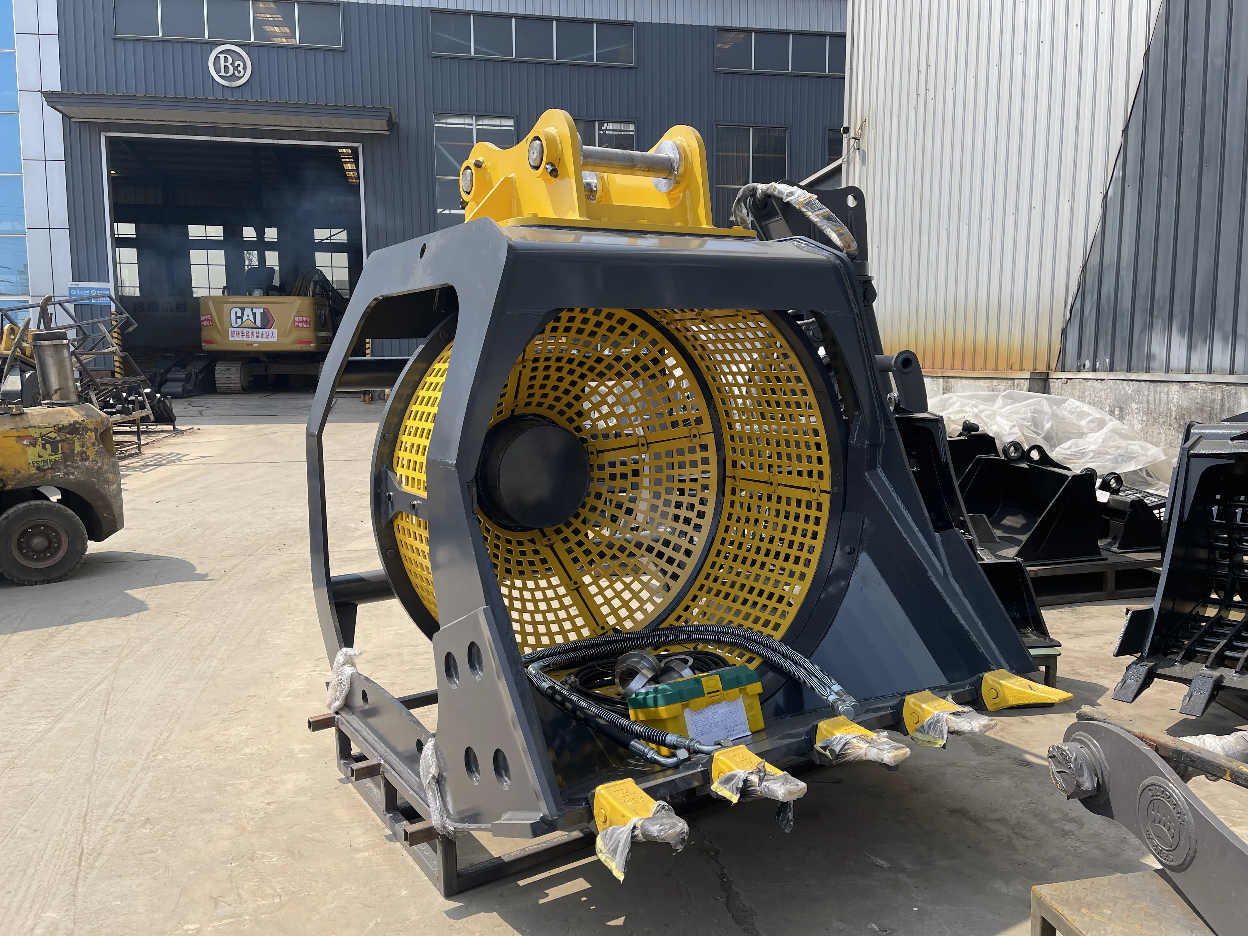 MONDE New Excavator Rotary Screen Bucket Rotating Screening Bucket ...