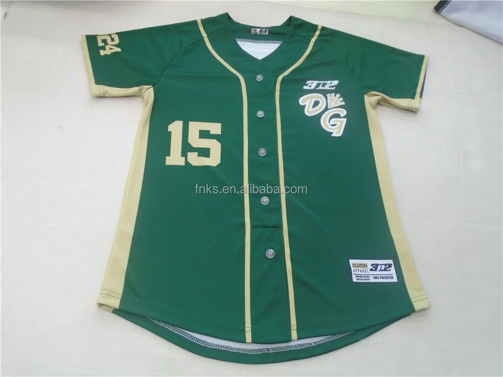 Custom Sublimated Plain Baseball Shirts Men Baseball Jersey Made in ...