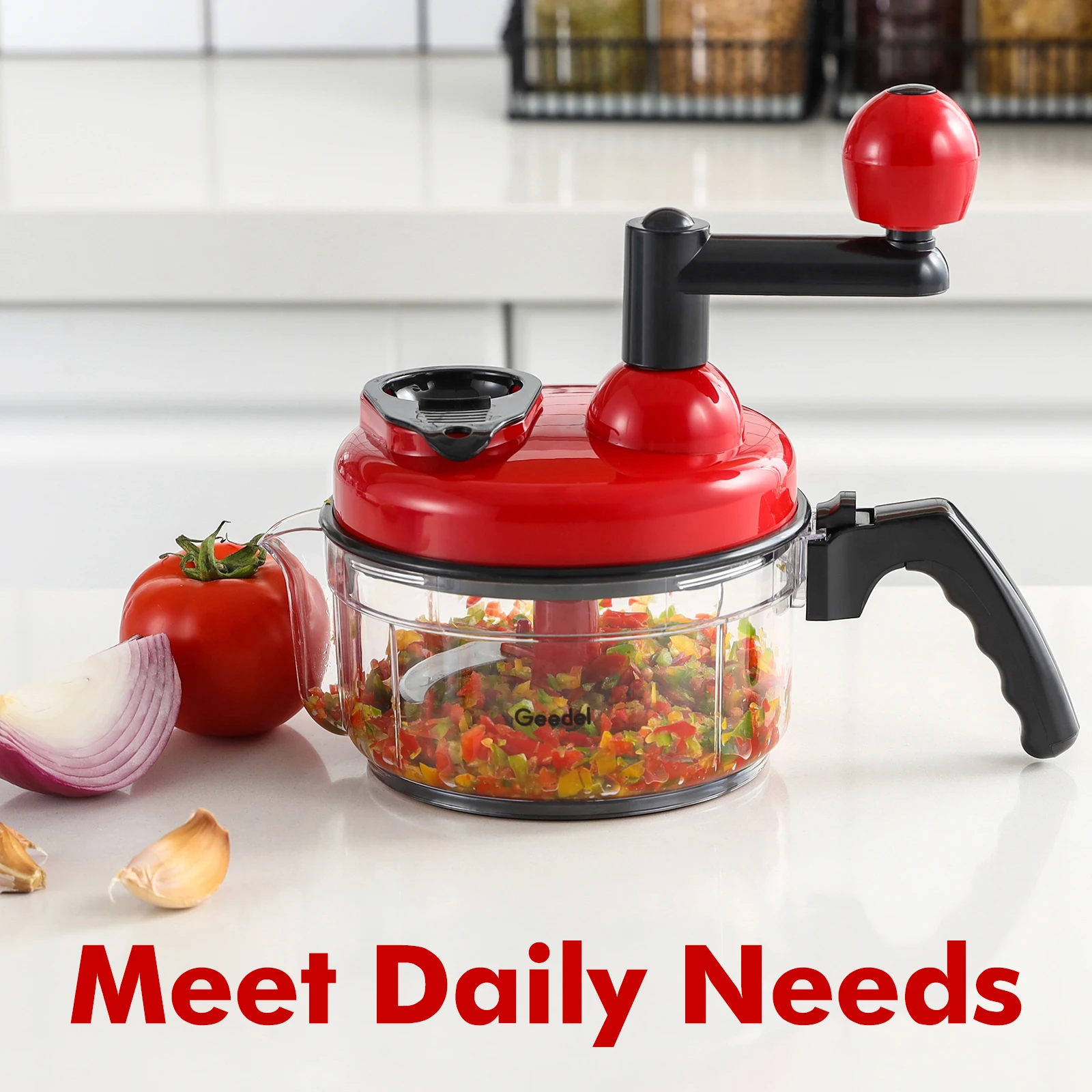 Multi-functional Hand Chopper Manual Vegetable Chopper All in One Food ...