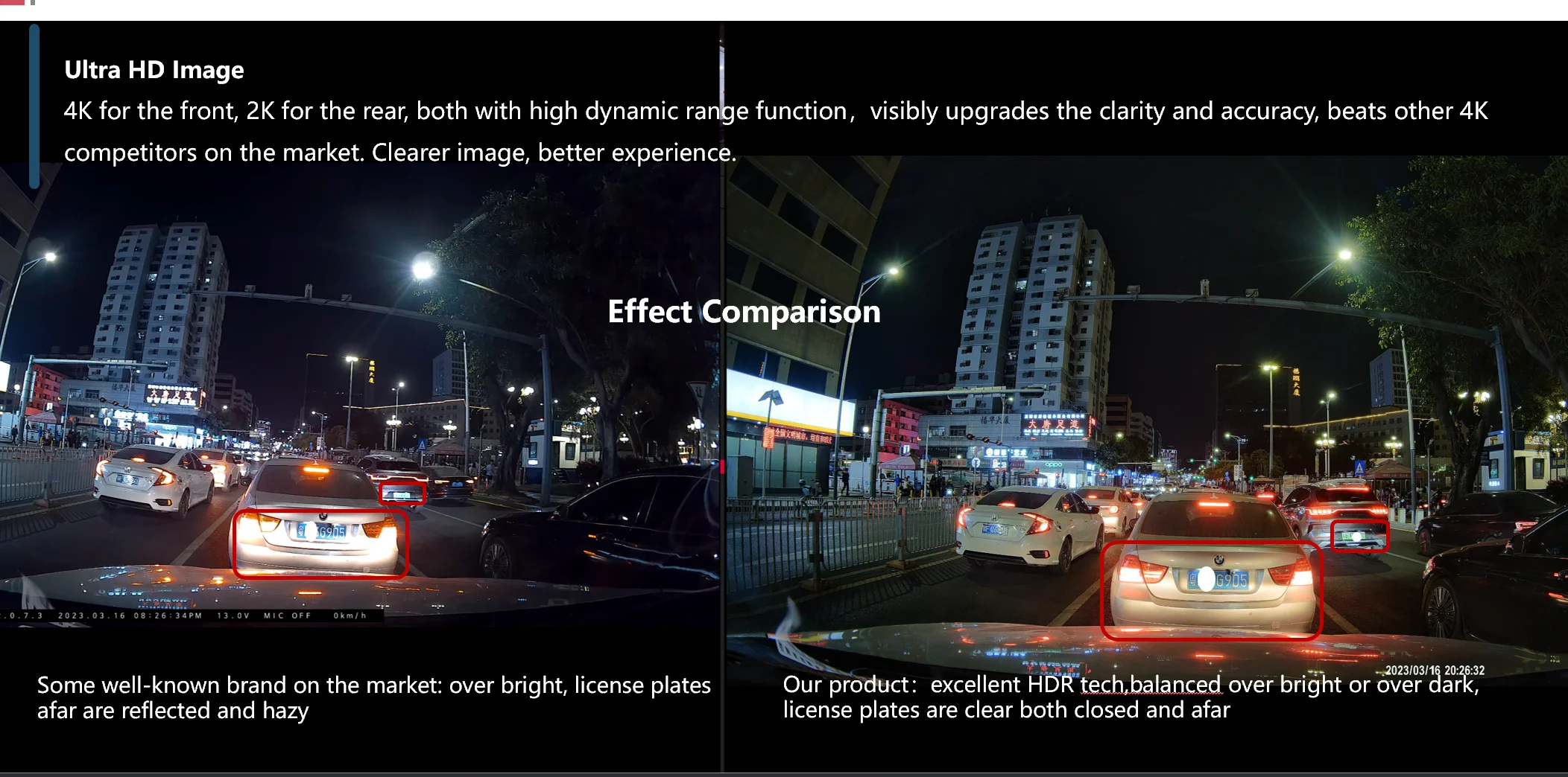 Auto Sight 4K Dash Cam - Starvis 2 Night Vision & Wifi
