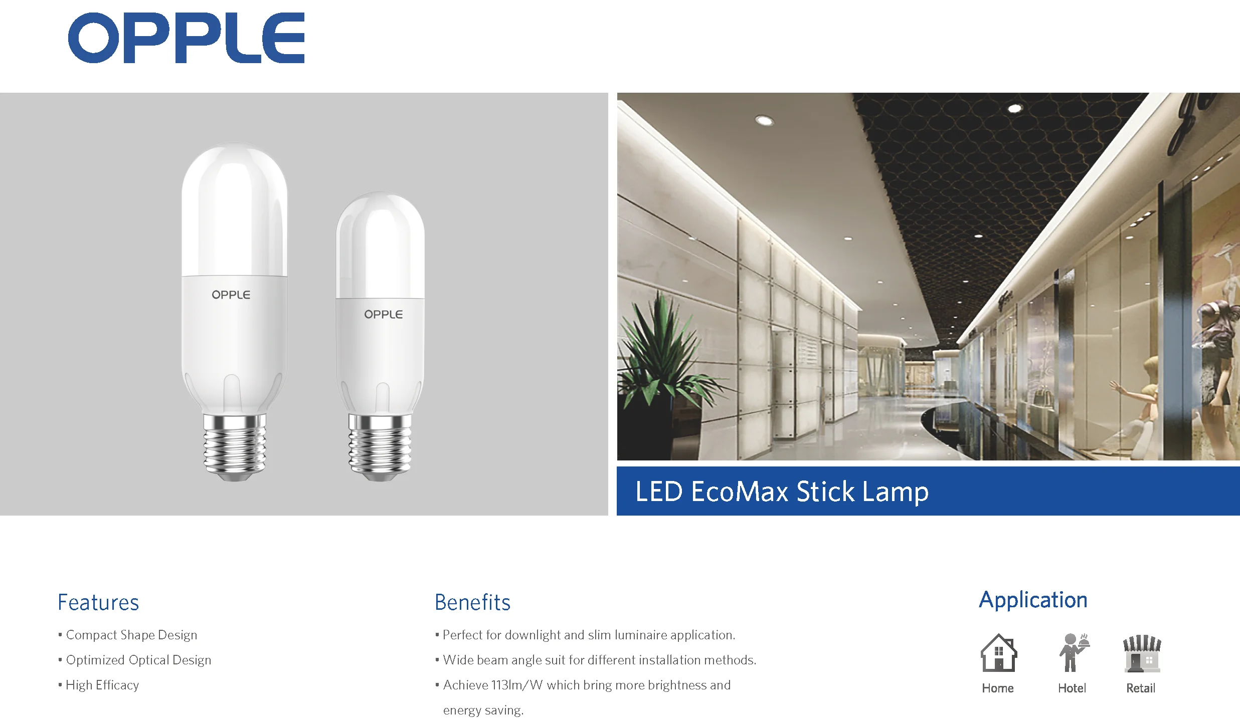 Opple Led Candle E14 Light Bulb Cob Filament 2w 4w 6w Dimmable C35 ...